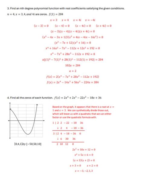 Solving Large Degree Polynomials Using Rational Root Theorem And Synthetic Hw