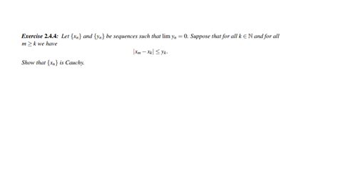 Solved Exercise Let A And Be Sequences Such Chegg
