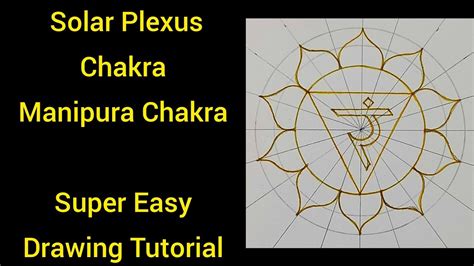 Solar Plexus Chakra Drawing Tutorial Super Easy Manipura Chakra