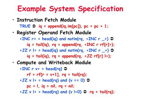 Ppt High Level Specification And Efficient Implementation Of