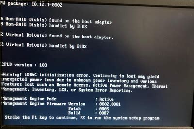 Idrac Error DELL Technologies