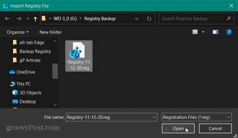 How To Manually Backup And Restore The Windows Registry