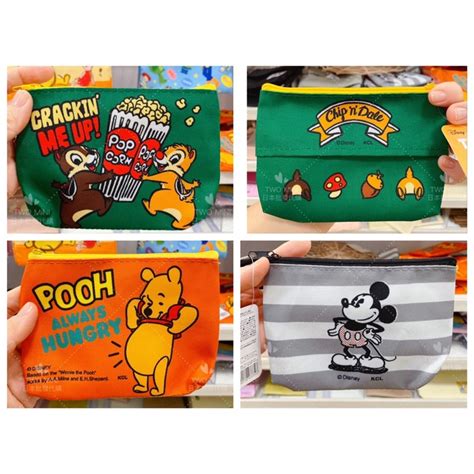 Two Mini 《預購》日本連線 迪士尼 奇奇蒂蒂 小熊維尼 米奇 小物收納 零錢包 面紙包 萬用包 收納包 蝦皮購物