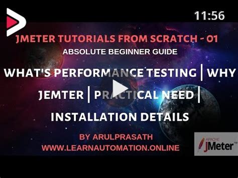 JMeter Tutorials 01 Why Jmeter Performance Testing Installation