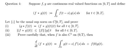 Suppose F G Are Continuous Real Valued Functions On