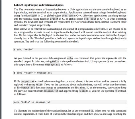 solved read and follow the exercise “lab 5 0 input output
