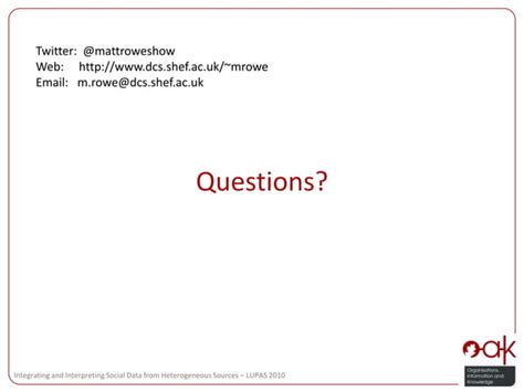 Integrating And Interpreting Social Data From Heterogeneous Sources Ppt
