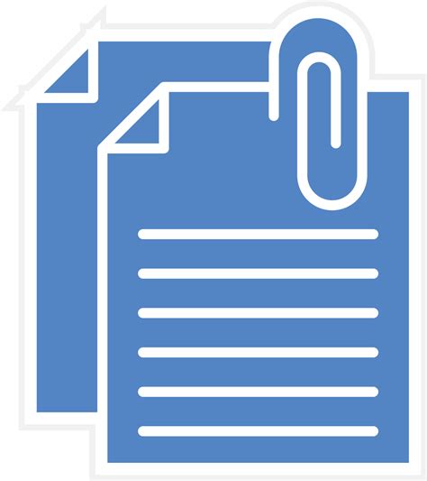 Attached File Vector Icon Design 22884638 Vector Art At Vecteezy