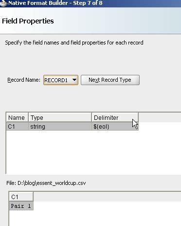 Oracle G SOA Suite Read Multi Record Data From Csv File With The File Adapter Master Detail