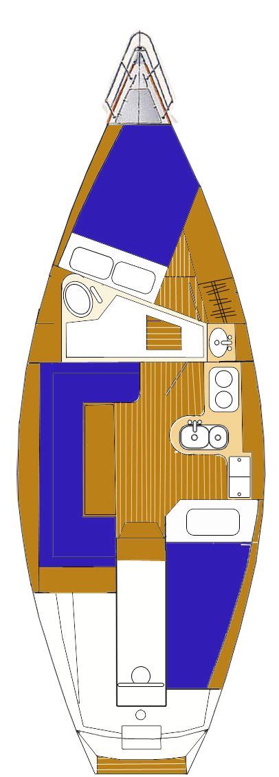 1979 Islander 28 Sailboat Layout Plan