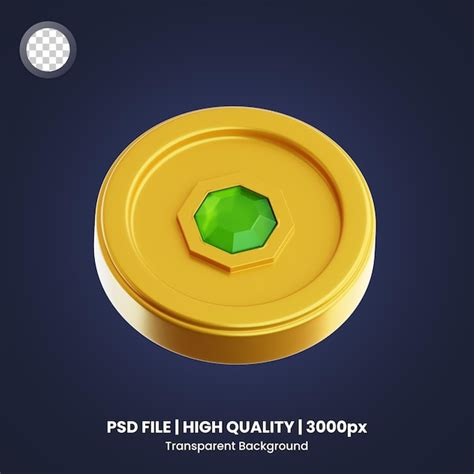 Premium Psd 3d Icon Gold Coin
