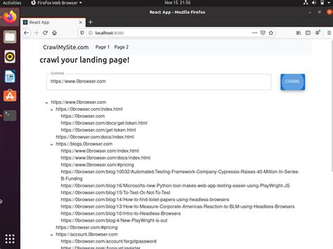 GitHub ZeroBrowser React UI For Headless Crawler Demo Crawler React Frontend To A Friend