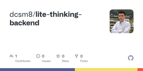 Github Dcsm8lite Thinking Backend
