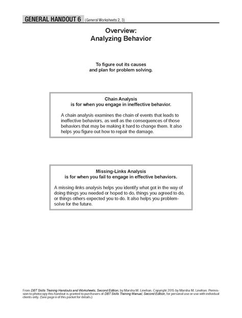 Behavior Chain Analysis Worksheet Prebabe Printable Sheet