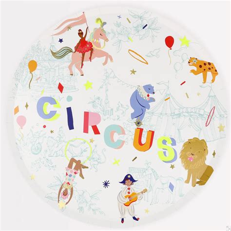 Circus Dinner Plates Sparkle And Swag Party