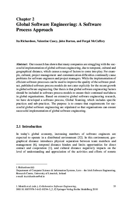 pdf global software engineering a software process approach