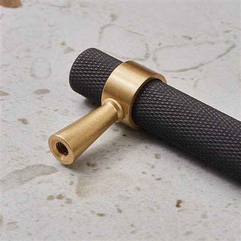 Knurled Brass Handle Knurled Brass Knob Knurled Brass Gold Etsy