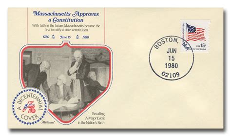 93113 1980 Massachusetts Constitution Mystic Stamp Company