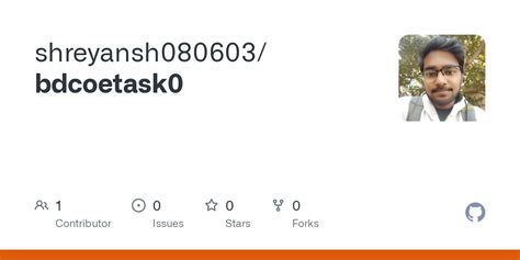 Github Shreyansh080603bdcoetask0