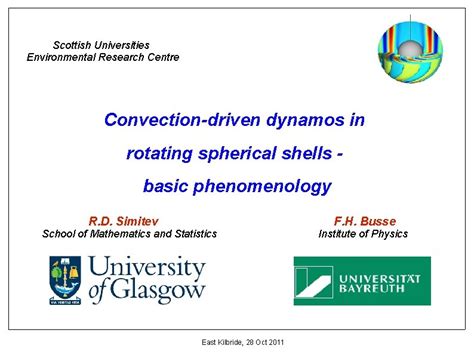 scottish universities environmental research centre convectiondriven