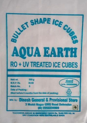 Ice Cube Packaging Bag Size 9 Inch At ₹ 165kg In Dehradun Id