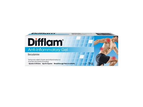 Difflam Anti Inflammatory Gel 75g Wombat Pharmacy