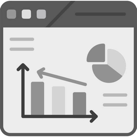 Web Analytics Generic Grey Icon