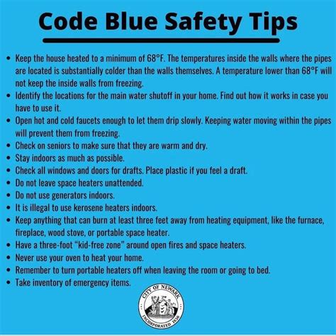 Code Blue Activated December 23 To December 27 2022 Newark Department