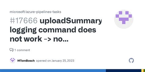 Uploadsummary Logging Command Does Not Work No Extensions Tab