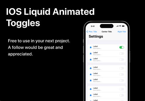 Ios Liquid Animated Toggle Selection Switch Ios 16 Kit Figma