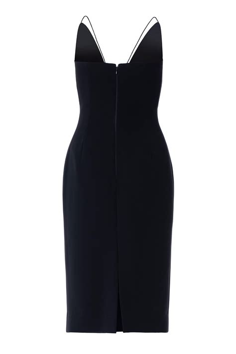 V Neck Spaghetti Strap Dress Lucian Matis