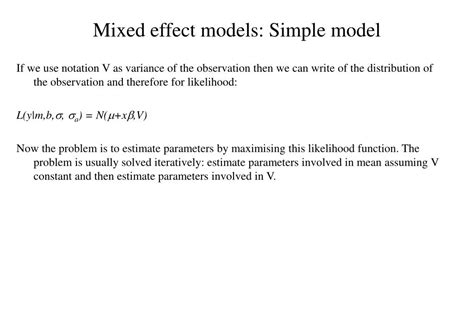 PPT Mixed Models PowerPoint Presentation Free Download ID 3592457