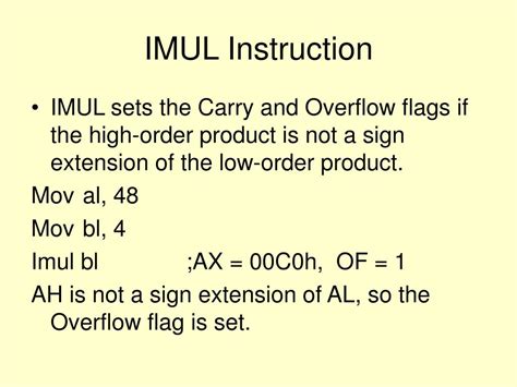 Ppt Mul Instruction Unsigned Multiply Powerpoint Presentation Free