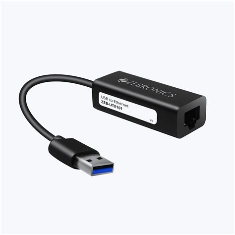 Black Zebronics USB To Ethernet Adapter Model Name Number Zeb UTE At Rs In Navi Mumbai
