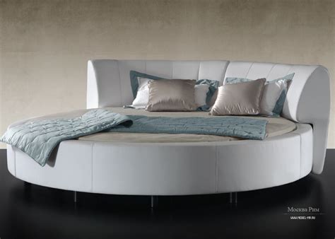 Кровать двуспальная круглая с двойным изголовьем Luna, Reflex Angelo ...