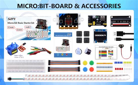 Geeekpi Microbit Basic Starter Kit With Bbc Microbit V22 Board Diy