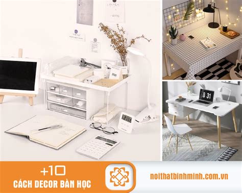 10 Cách Decor Bàn Học Cũ Phong Cách Hàn Quốc đơn Giản đẹp