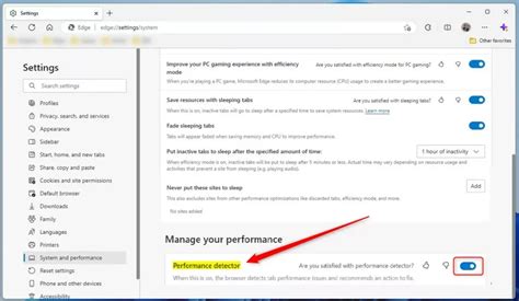 How To Manage Performance Detector In Microsoft Edge Geek Rewind