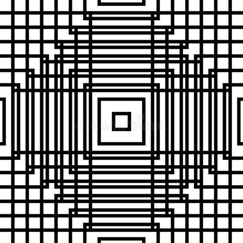 Grid Mesh Seamless Geometric Pattern Monochrome Texture Stock Vector Illustration Of