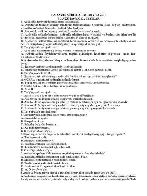 Test Audit Pdf Test Audit Pdf