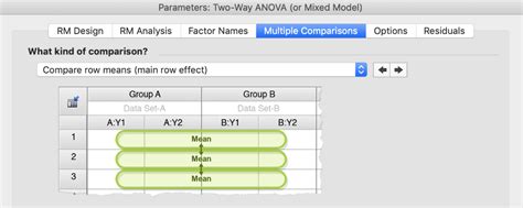 prism 8 4 does not allow certain multiple comparisons choices in two