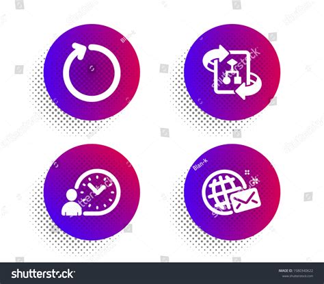 Technical Algorithm Time Management Loop Icons Stock Vector Royalty Free 1580340622 Shutterstock