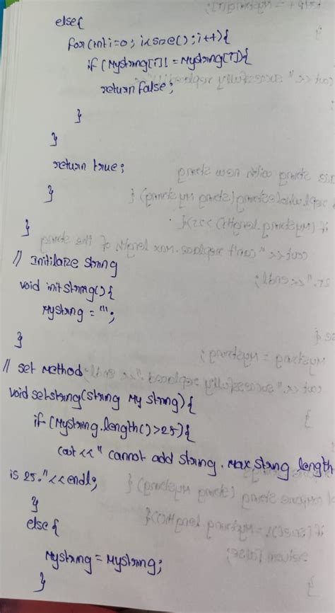 [solved] c make a version of a string class named mystring mystring
