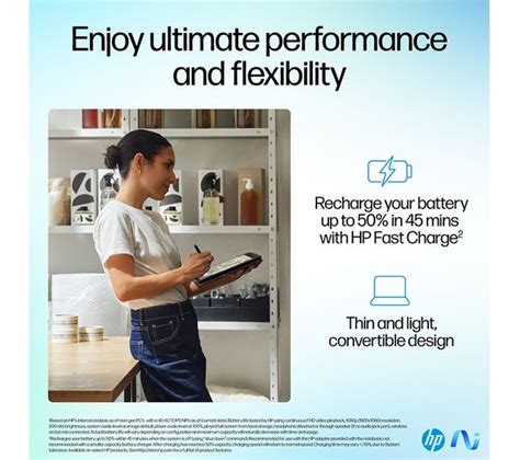 HP OmniBook Ultra Flip 14 2 In 1 Laptop Copilot PC Intel Core Ultra 7 1 TB SSD Grey