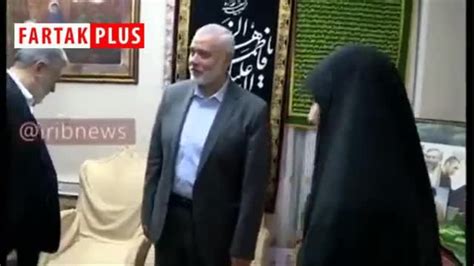 حضور اسماعیل هنیه در منزل سردار شهید قاسم سلیمانی نماشا