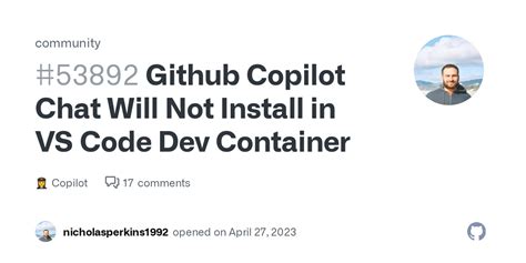 Github Copilot Chat Will Not Install In Vs Code Dev Container