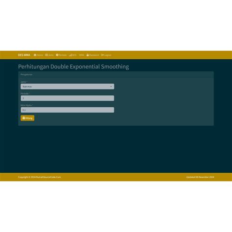 Jual Source Code Forecasting Metode Des Wma Php Shopee Indonesia