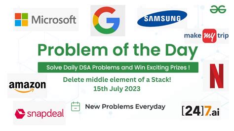 delete middle element of a stack geeksforgeeks problem of the day