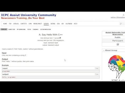 A Say Hello With C Codeforces Solution Assuit Sheet 1 YouTube