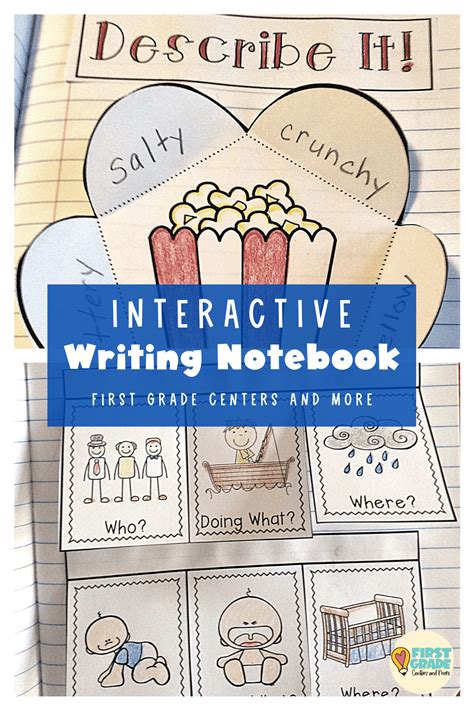 Interactive Writing Notebook For First Grade First Grade Centers And More Interactive Writing Notebook For First Grade First Grade Centers And More